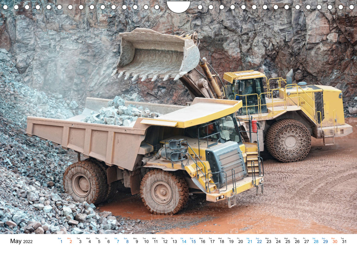 Mining machines in action - Various open-pit mines - CALVENDO