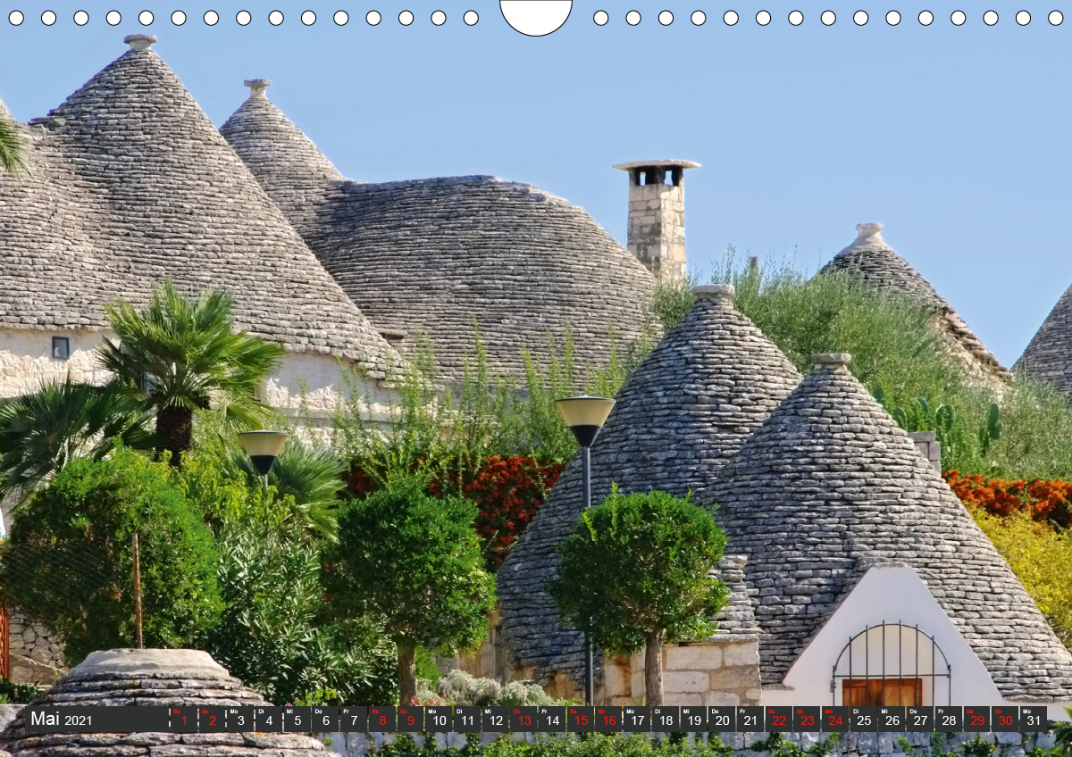 Trulli in Apulien - Einzigartige Rundhäuser im Süden Italiens - CALVENDO