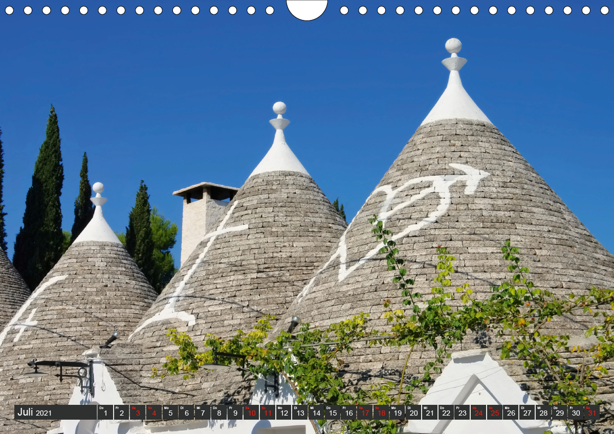 Trulli in Apulien - Einzigartige Rundhäuser im Süden Italiens - CALVENDO