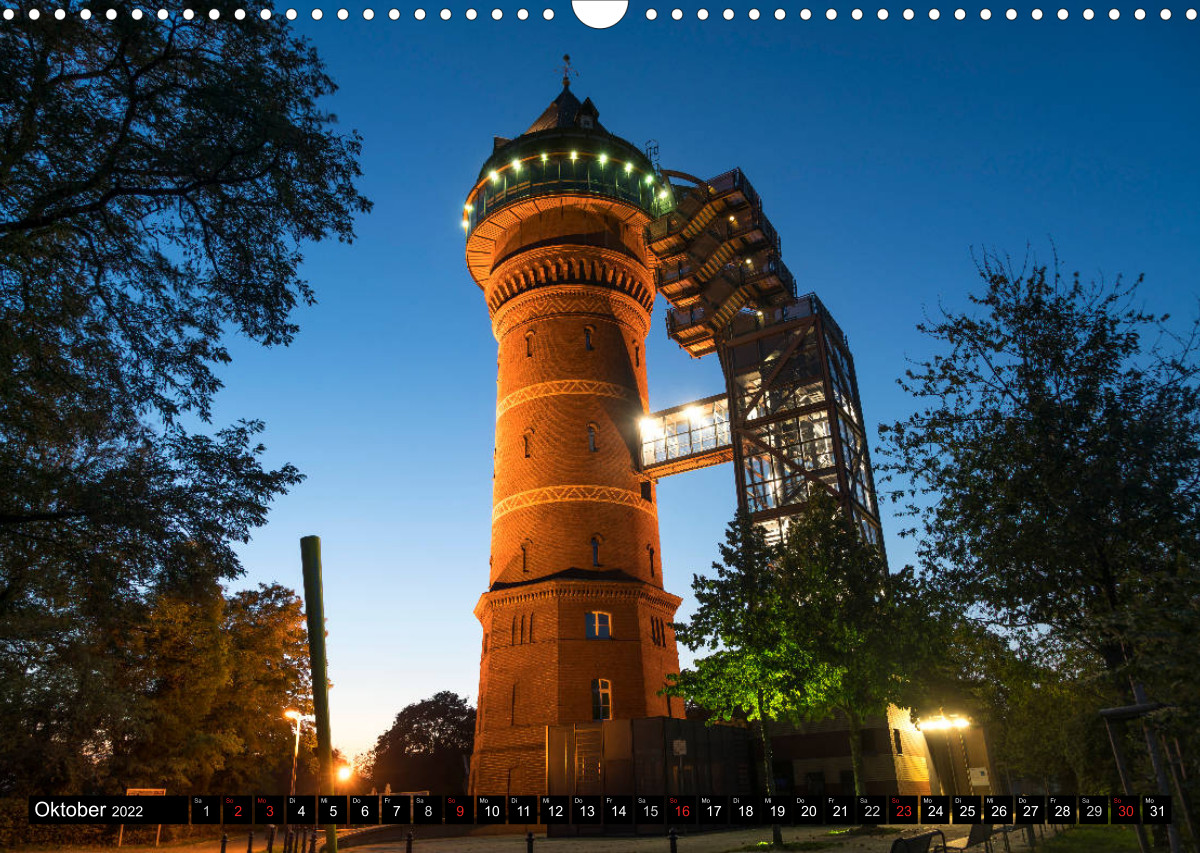 Das Ruhrgebiet bei Nacht - CALVENDO