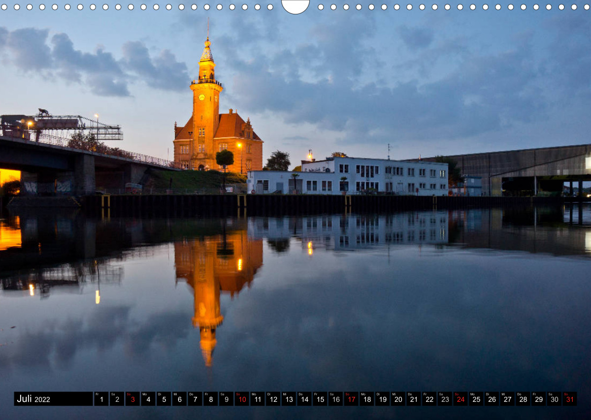 Das Ruhrgebiet bei Nacht - CALVENDO